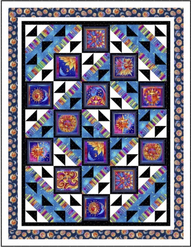 Celestial Maze Quilt Pattern by Pine Tree Country Quilts – Treasures Three