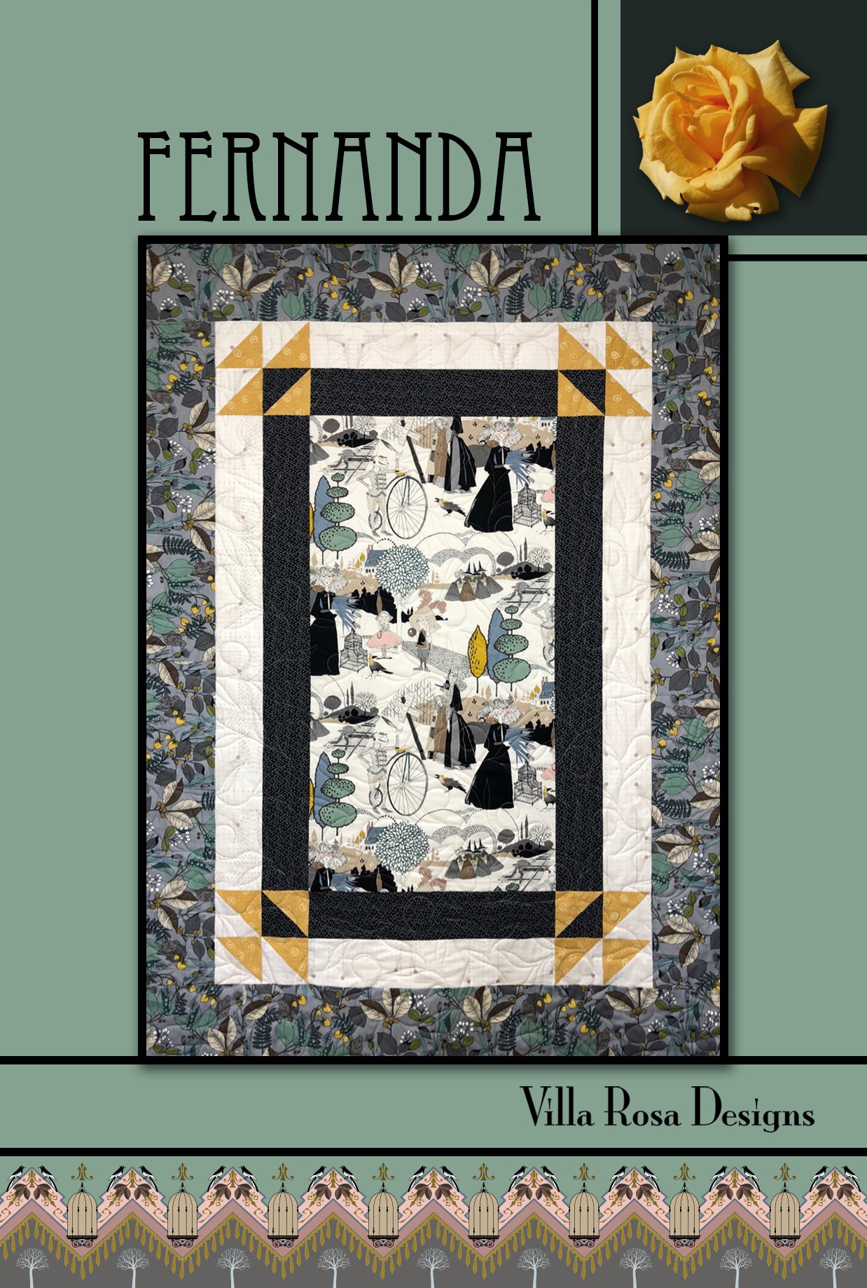 Fernanda PDF Quilt Pattern by Villa Rosa Designs – Treasures Three