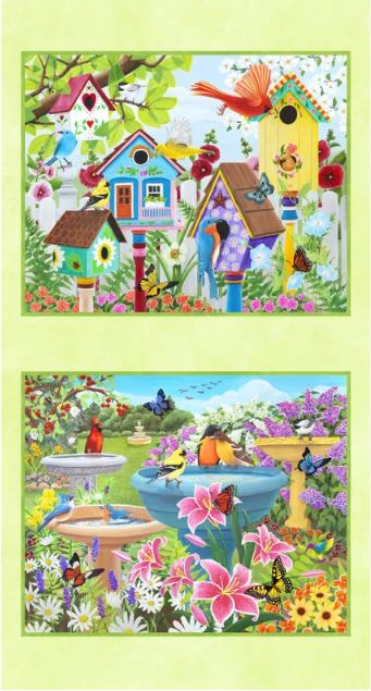 Spring's Wings Fabric Panel #102 – Treasures Three